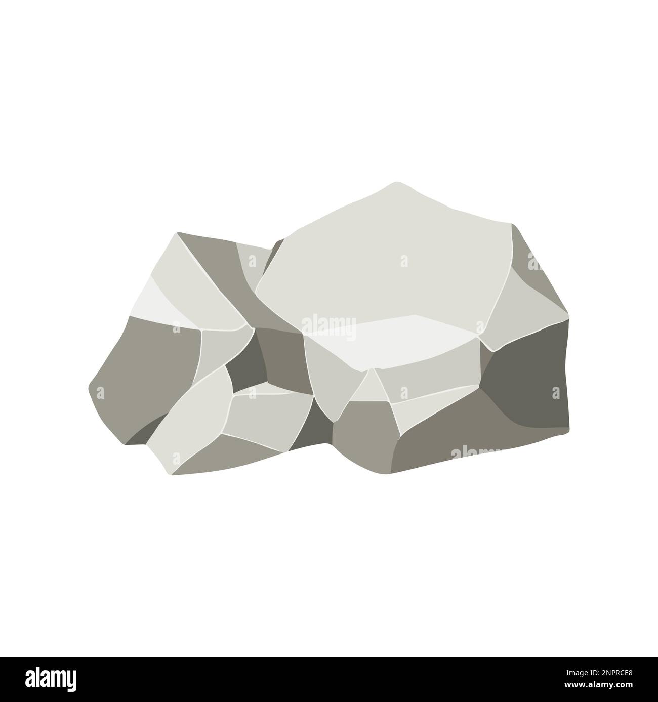 Rock boulder. Natural shape stone. vector illustration Stock Vector ...