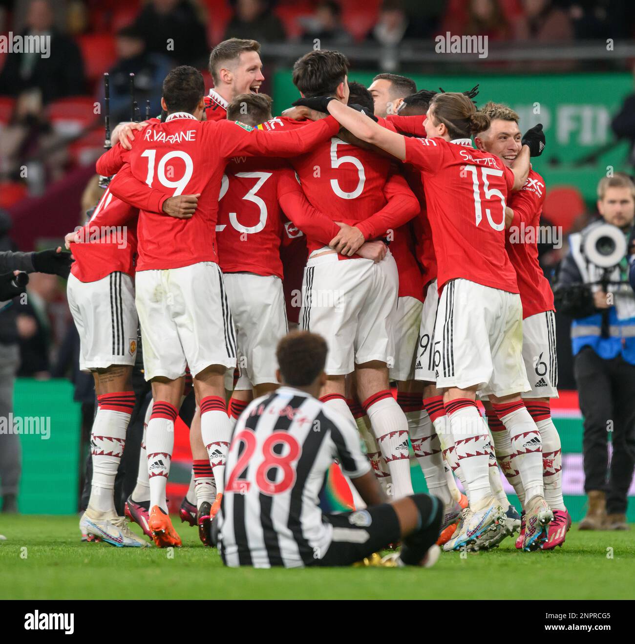 London, UK. 26th Feb, 2023. 26 Feb 2023 - Manchester United v Newcastle United - Carabao Cup ...