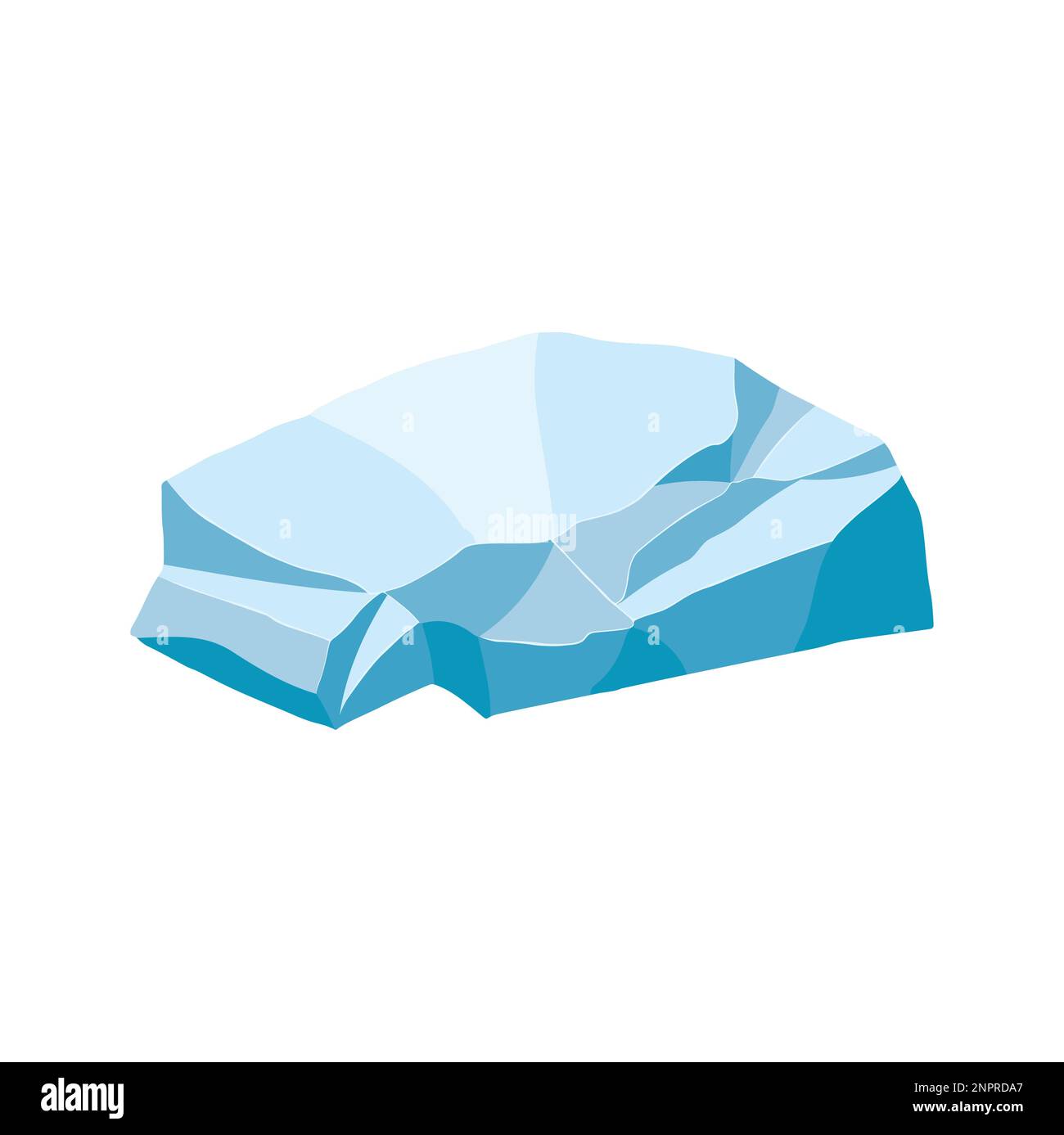 Ice rock boulder. Natural shape stone. vector illustration Stock Vector ...