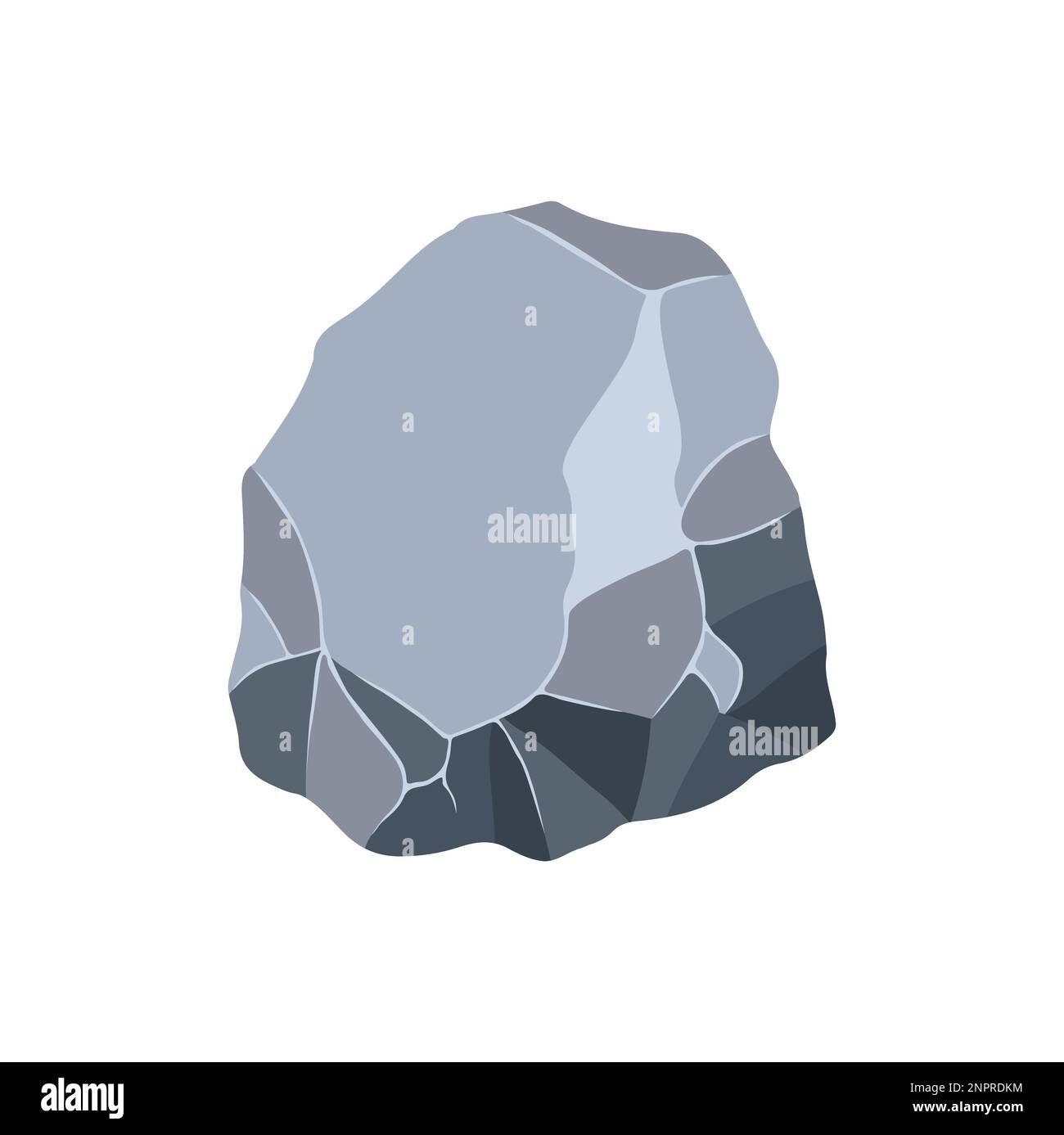 Rock boulder. Natural shape stone. vector illustration Stock Vector ...