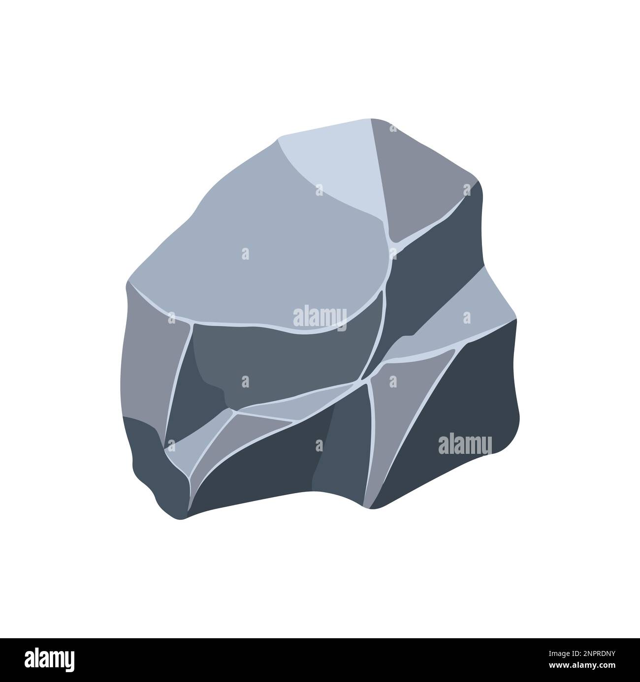 Rock boulder. Natural shape stone. vector illustration Stock Vector ...