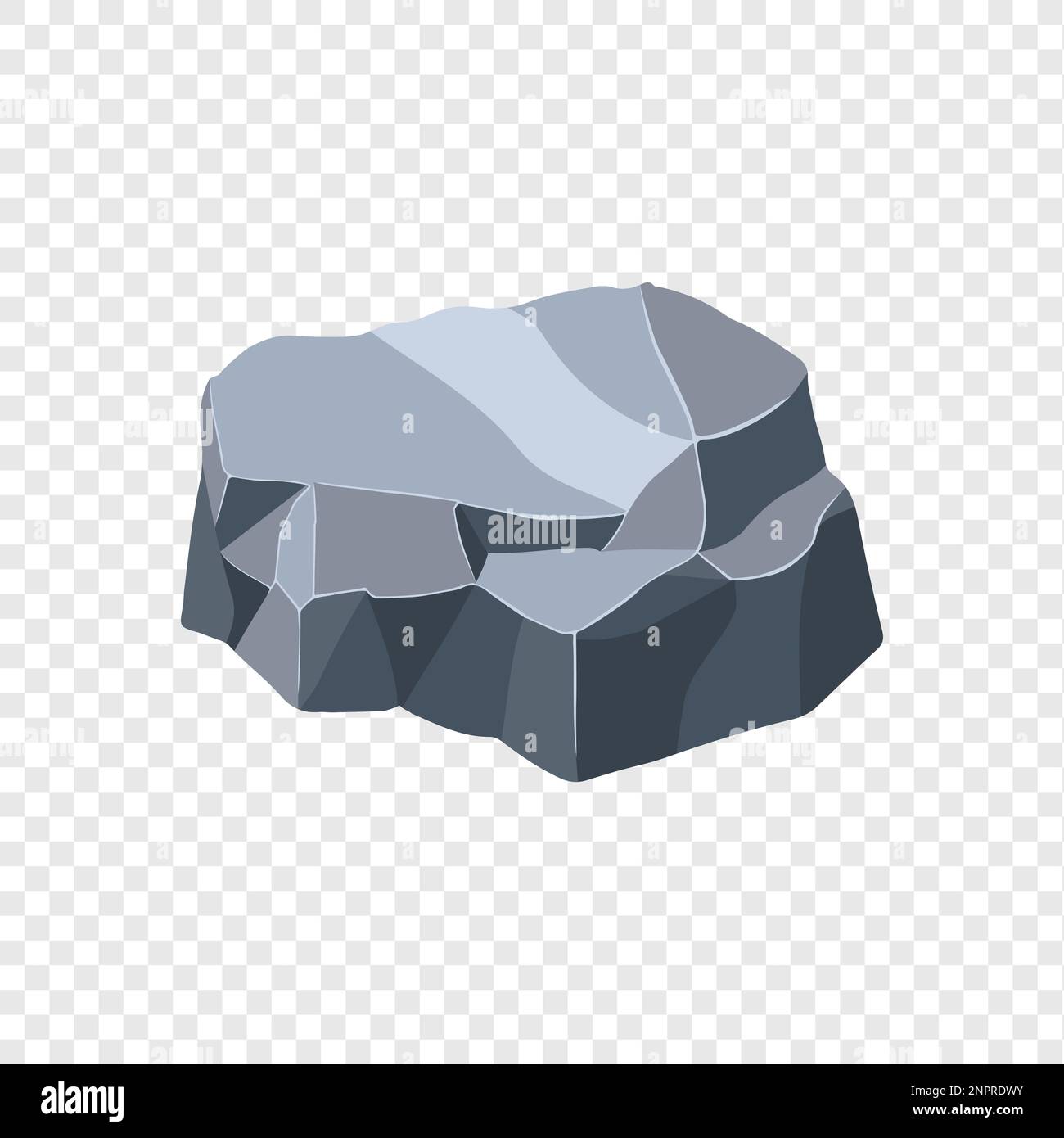 Rock boulder. Natural shape stone. vector illustration Stock Vector ...