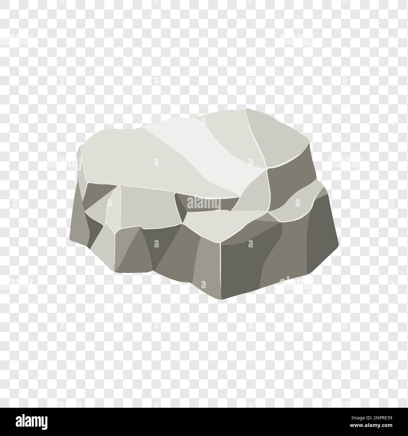Rock boulder. Natural shape stone. vector illustration Stock Vector ...