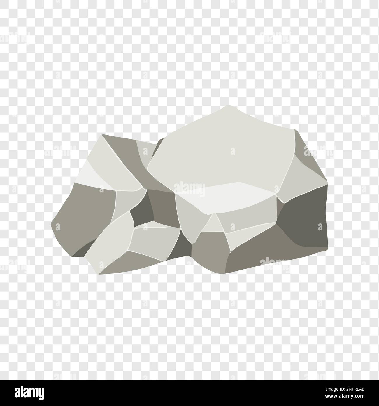 Rock boulder. Natural shape stone. vector illustration Stock Vector ...