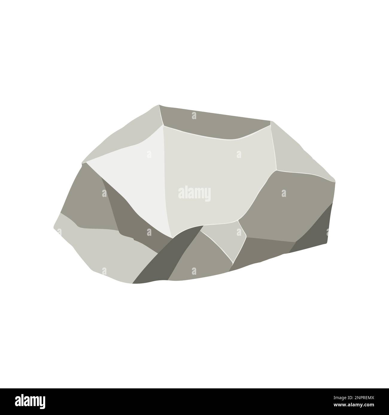 Rock boulder. Natural shape stone. vector illustration Stock Vector ...