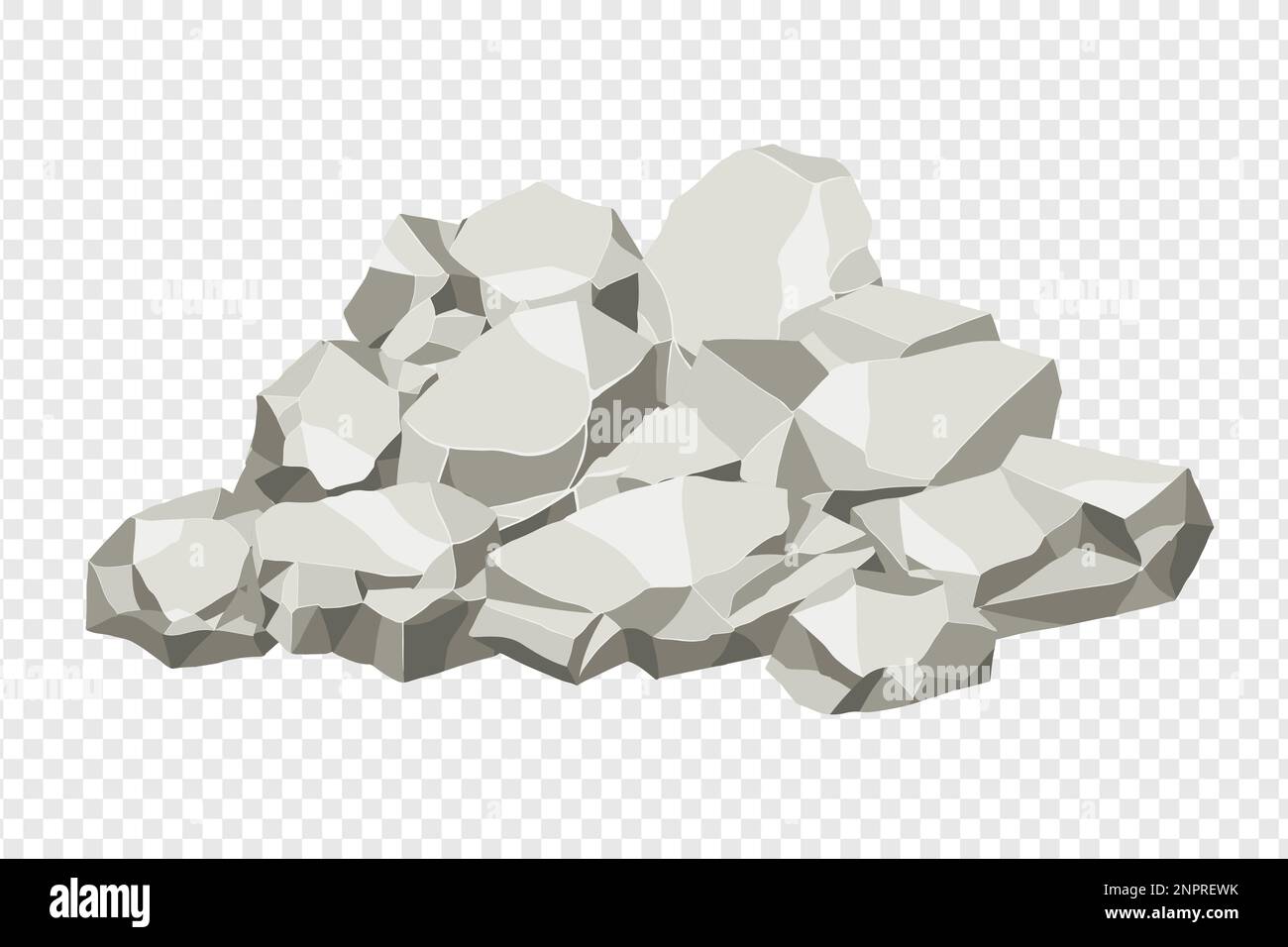 Rock and stones set. Different shape boulder collection. vector ...