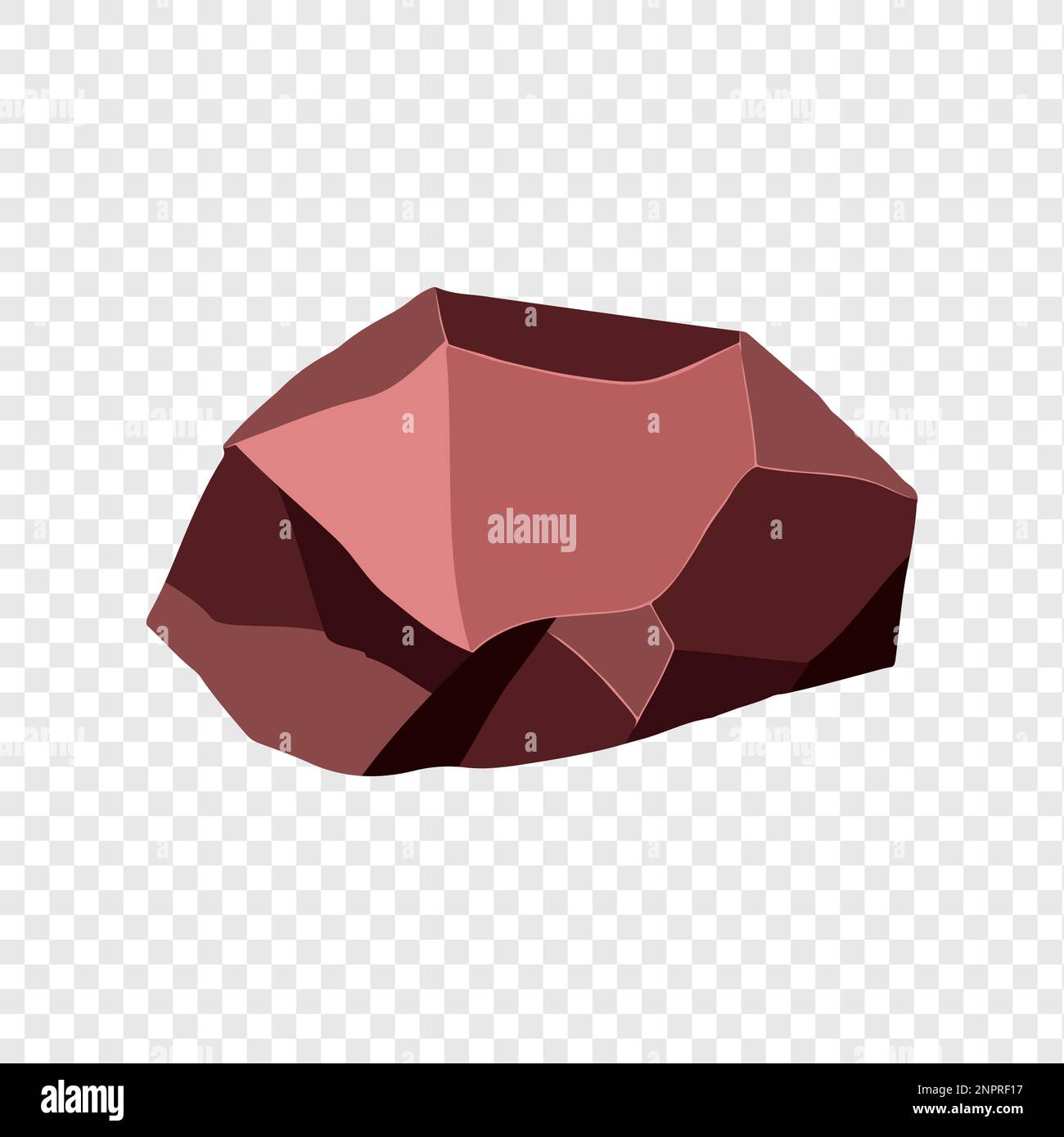 Ore rock boulder. Natural shape stone. vector illustration Stock Vector ...