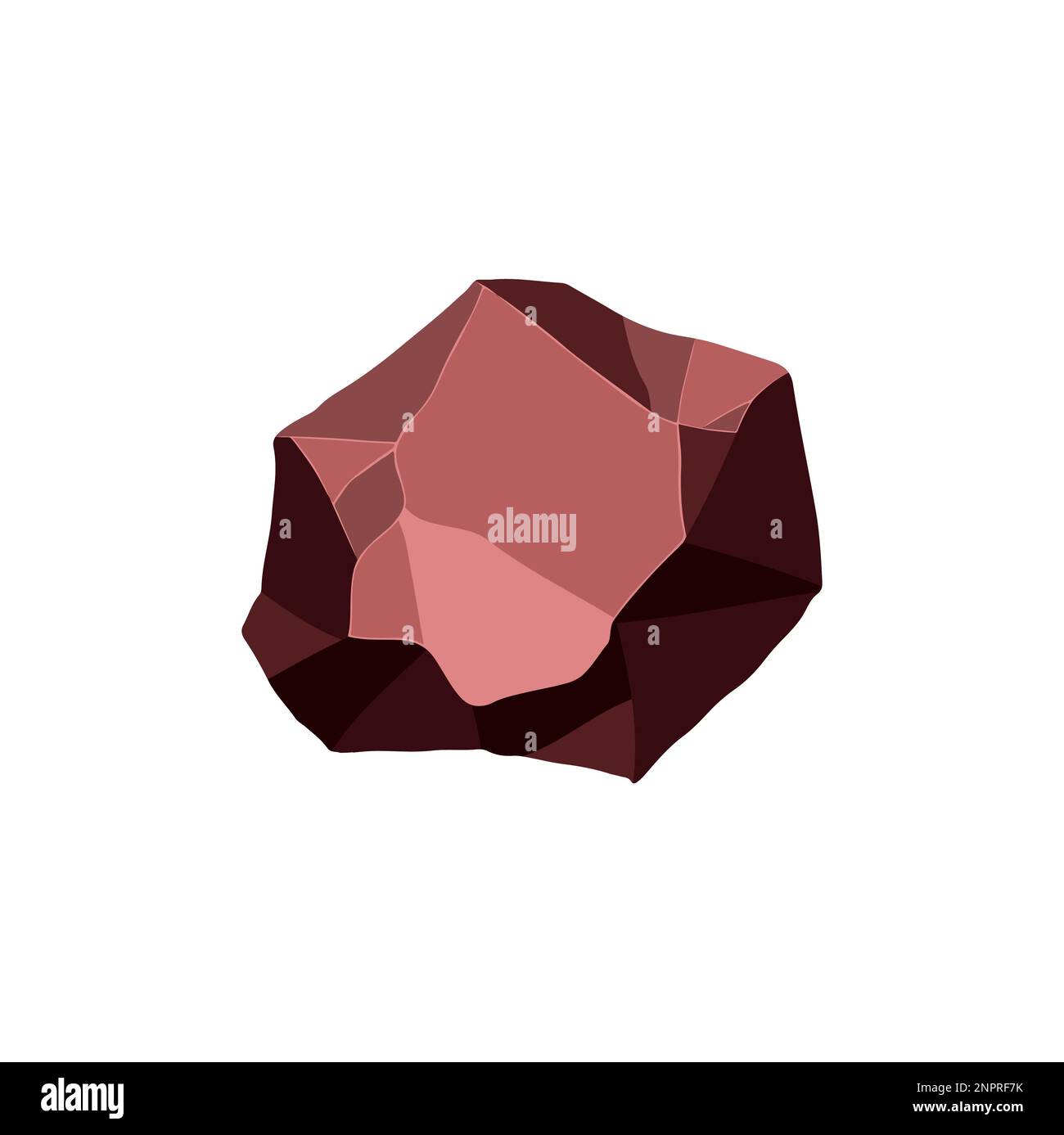 Ore rock boulder. Natural shape stone. vector illustration Stock Vector ...