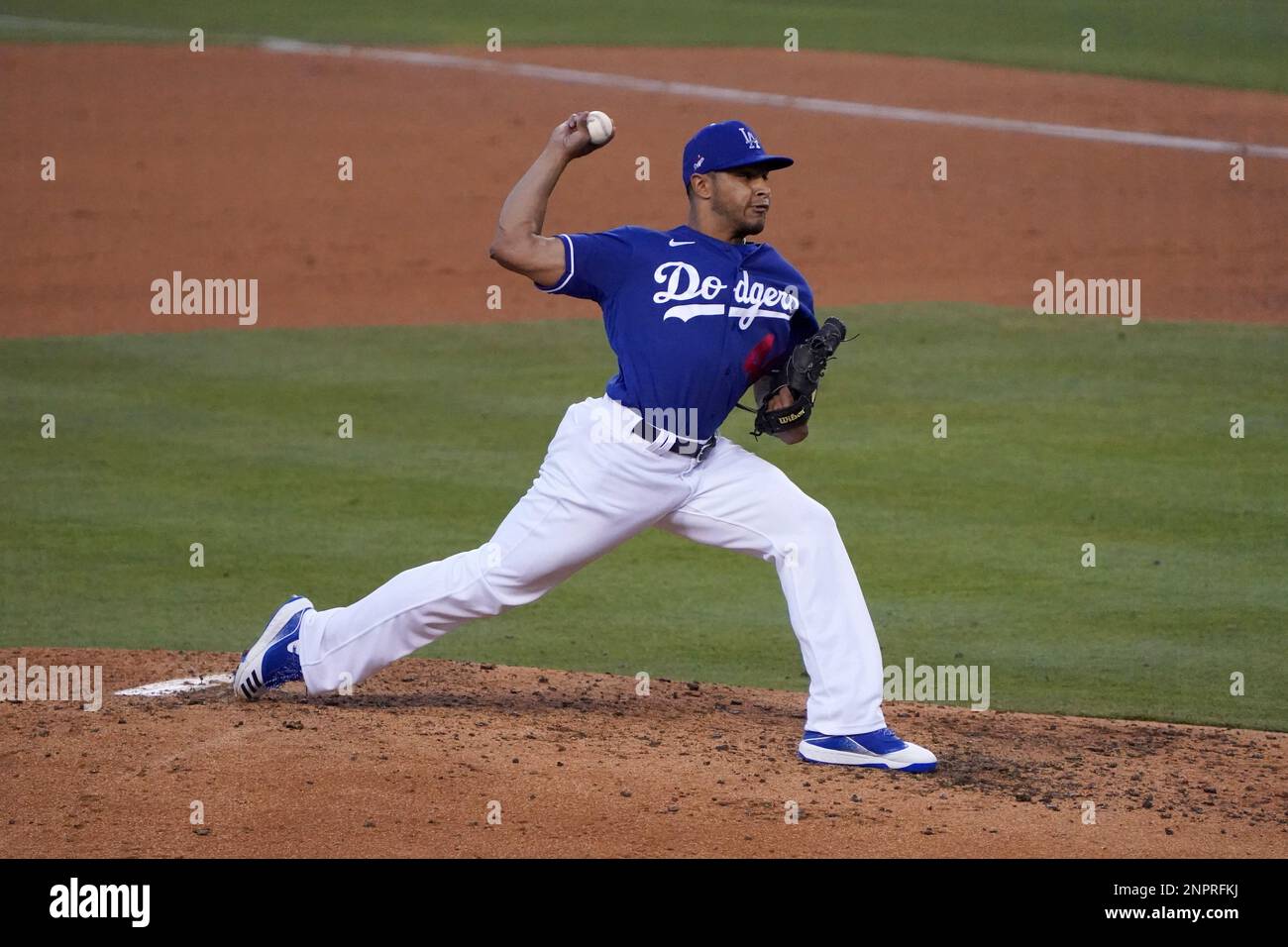 Los Angeles Dodgers pitcher AJ Ramos (44) delivers a ptich during a ...