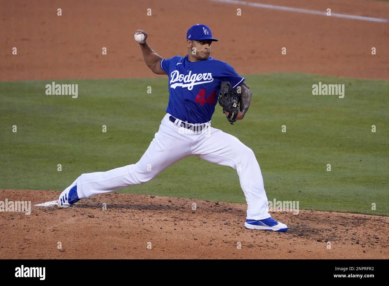 Los Angeles Dodgers pitcher AJ Ramos (44) delivers a ptich during a ...