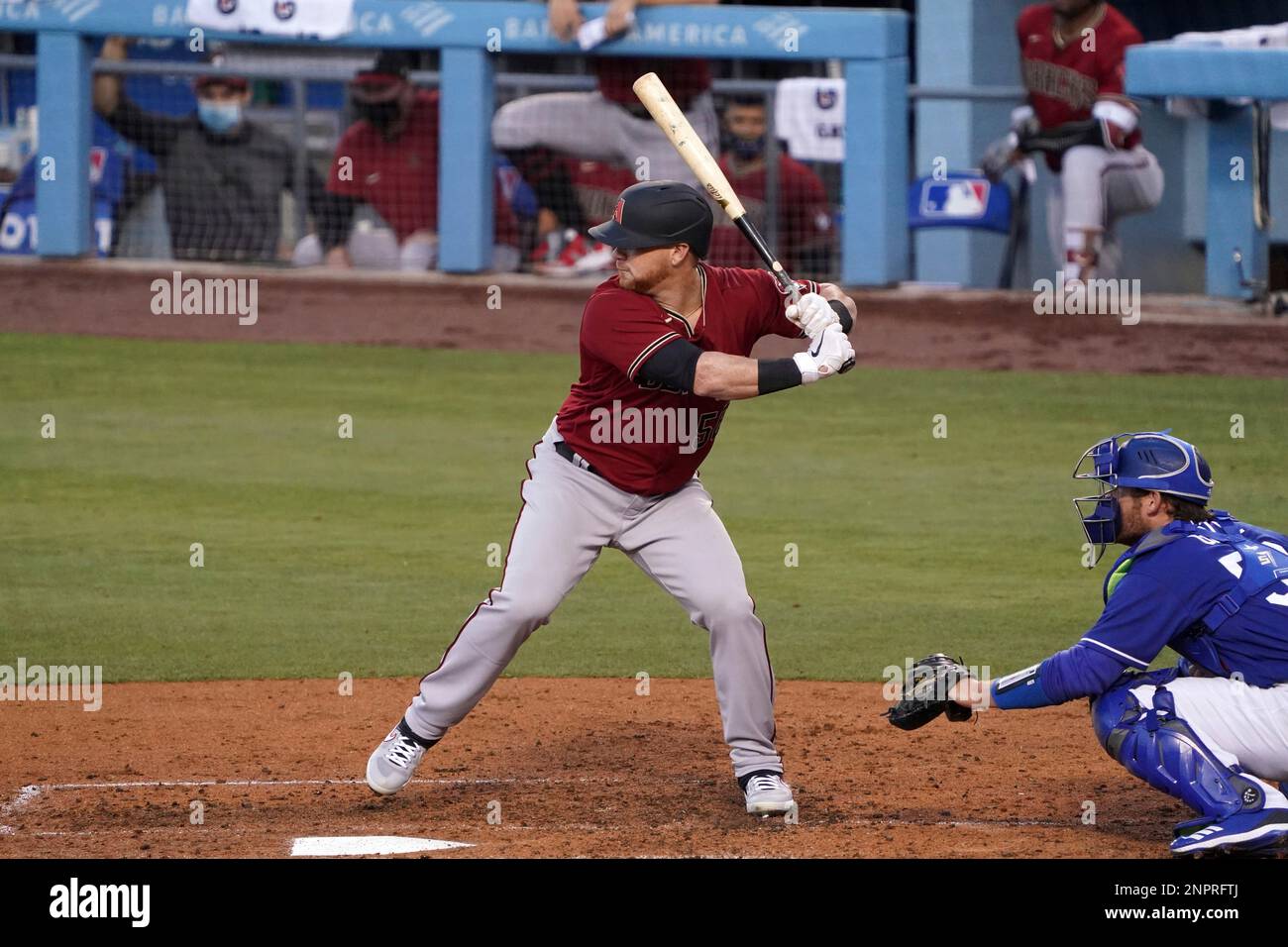 Arizona Diamondbacks right fielder Kole Calhoun (56) bats during a ...