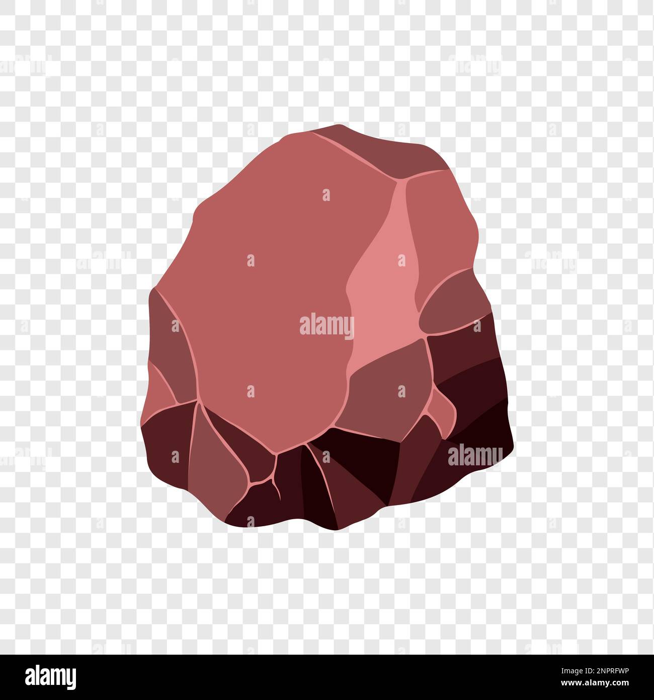 Ore rock boulder. Natural shape stone. vector illustration Stock Vector ...