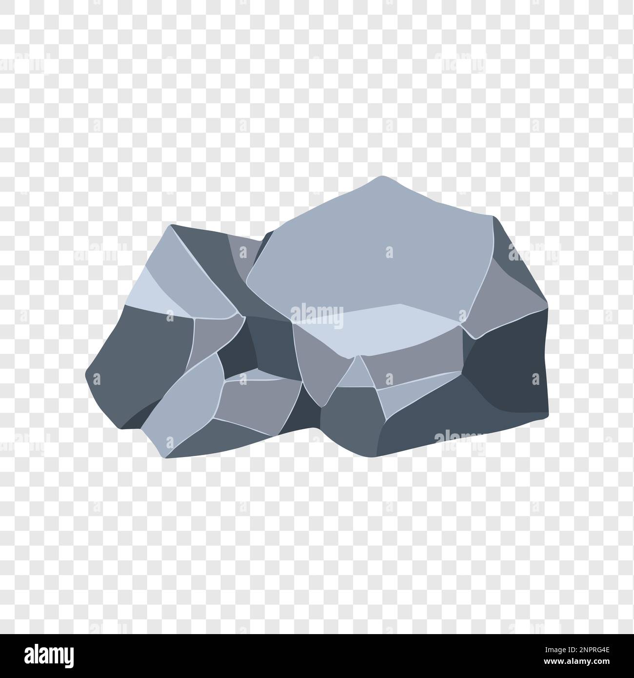 Rock boulder. Natural shape stone. vector illustration Stock Vector ...