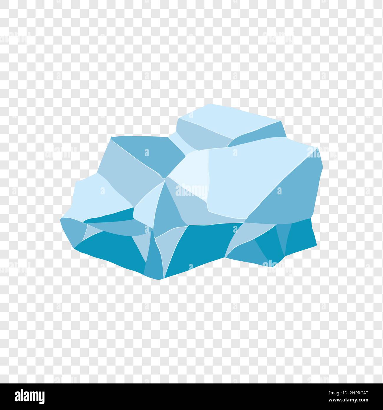Ice rock boulder. Natural shape stone. vector illustration Stock Vector ...