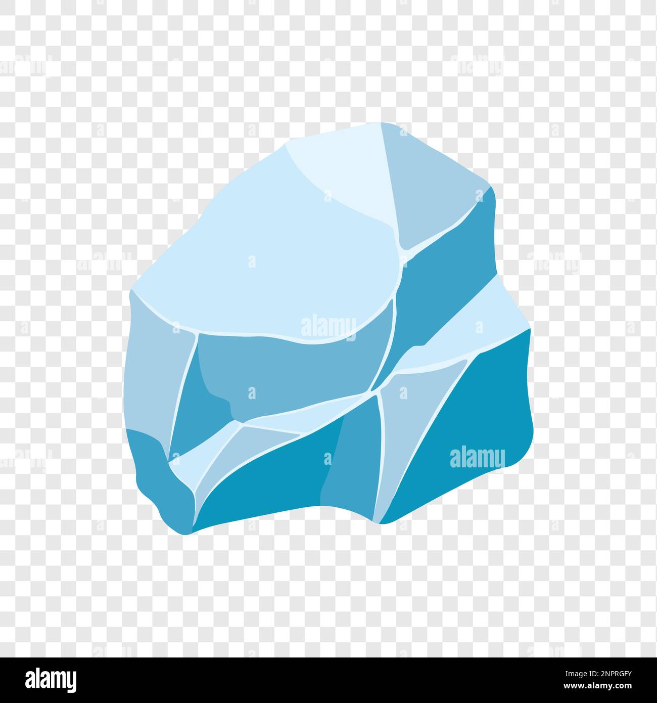 Ice rock boulder. Natural shape stone. vector illustration Stock Vector ...