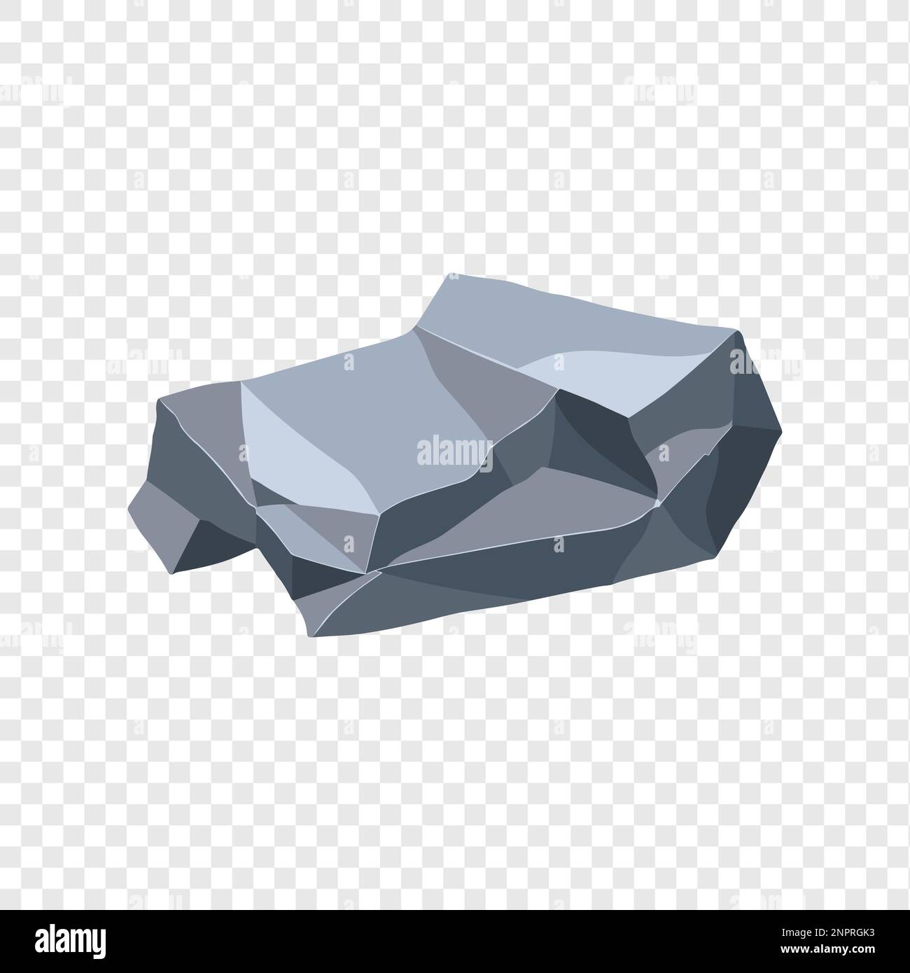 Rock boulder. Natural shape stone. vector illustration Stock Vector ...