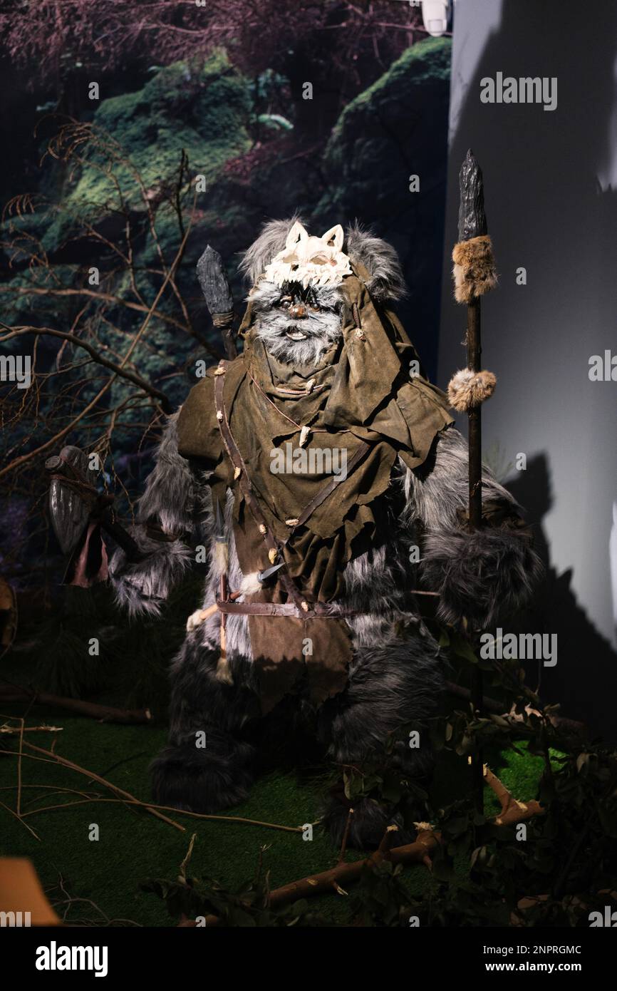 A figure of the character Wicket W. Warrick seen displayed during the ...