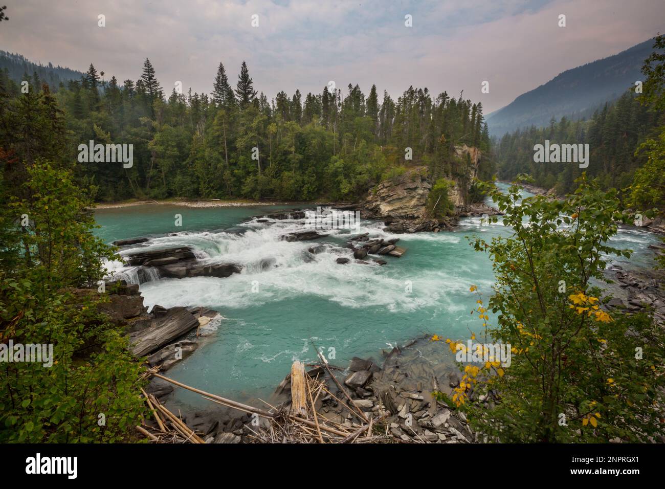 Beautiful mountains river in summer season, Canada Stock Photo - Alamy