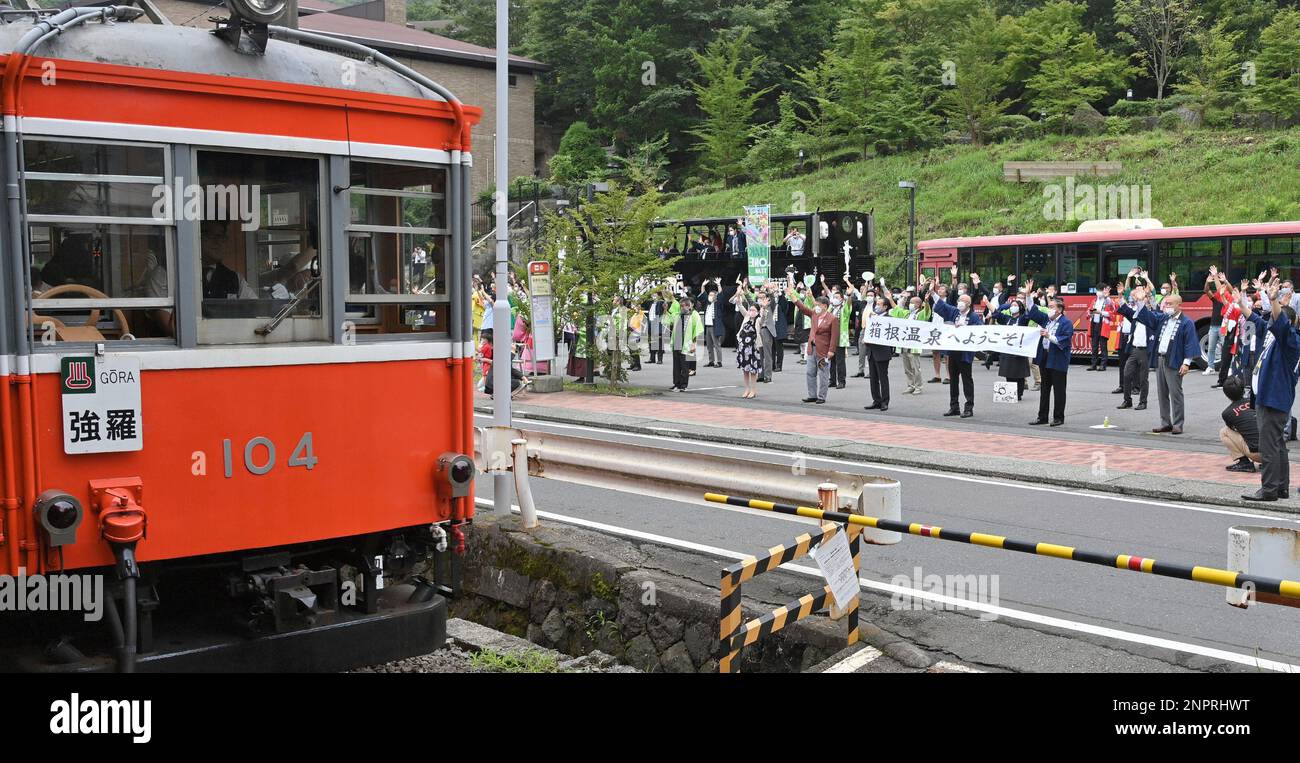 The Hakone Tozan Railway, which had been suspended between Hakone ...