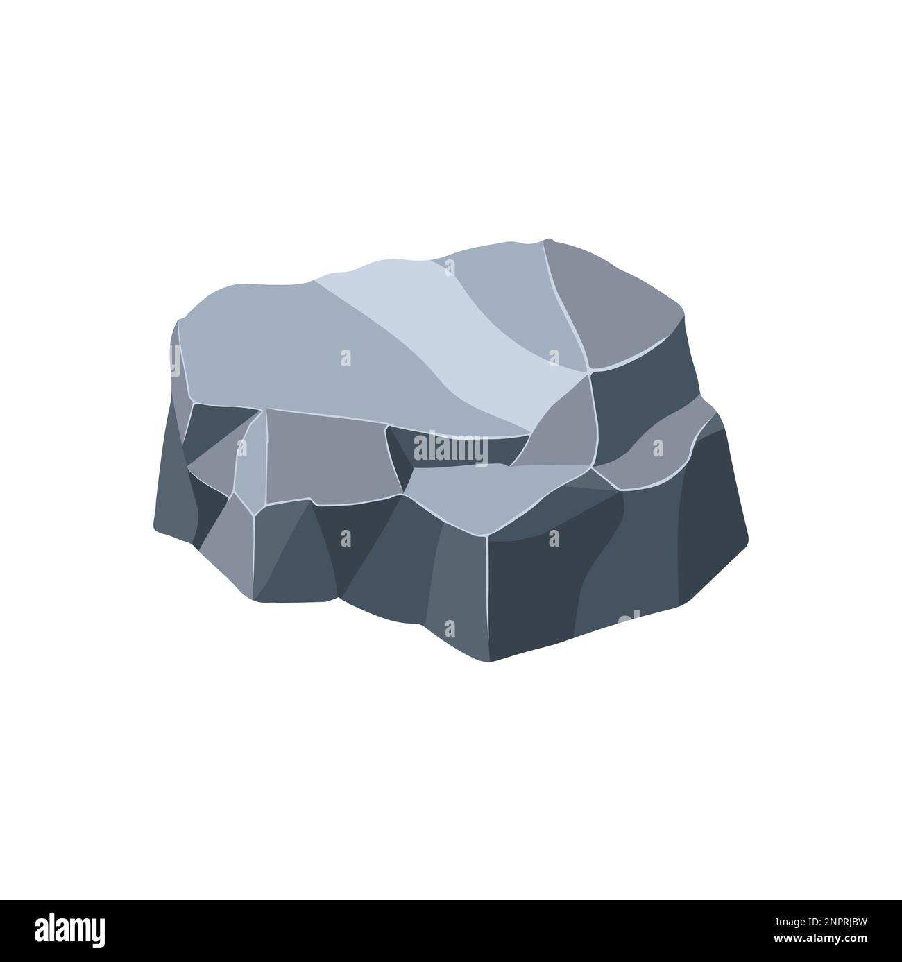 Rock boulder. Natural shape stone. vector illustration Stock Vector ...