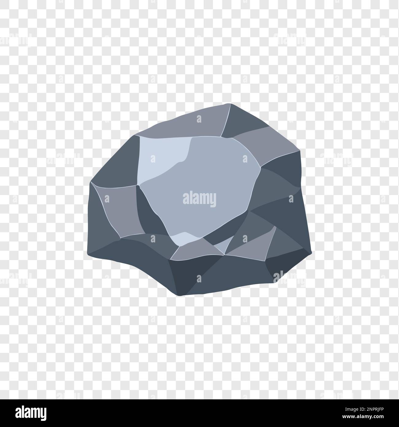 Rock boulder. Natural shape stone. vector illustration Stock Vector ...