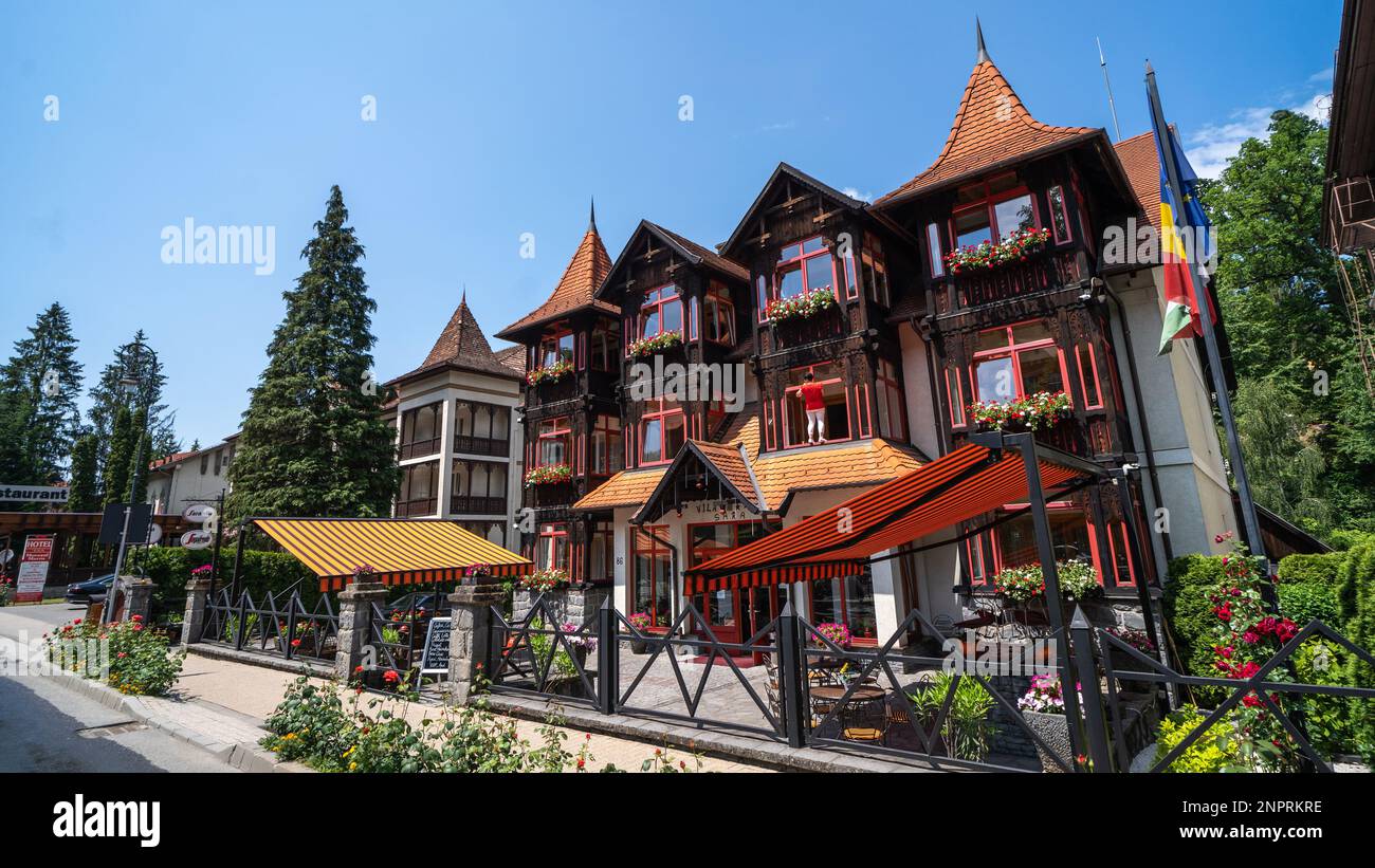 Villages and buildings architecture of Transylvania Stock Photo - Alamy