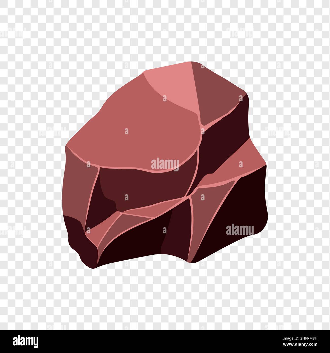 Ore rock boulder. Natural shape stone. vector illustration Stock Vector ...