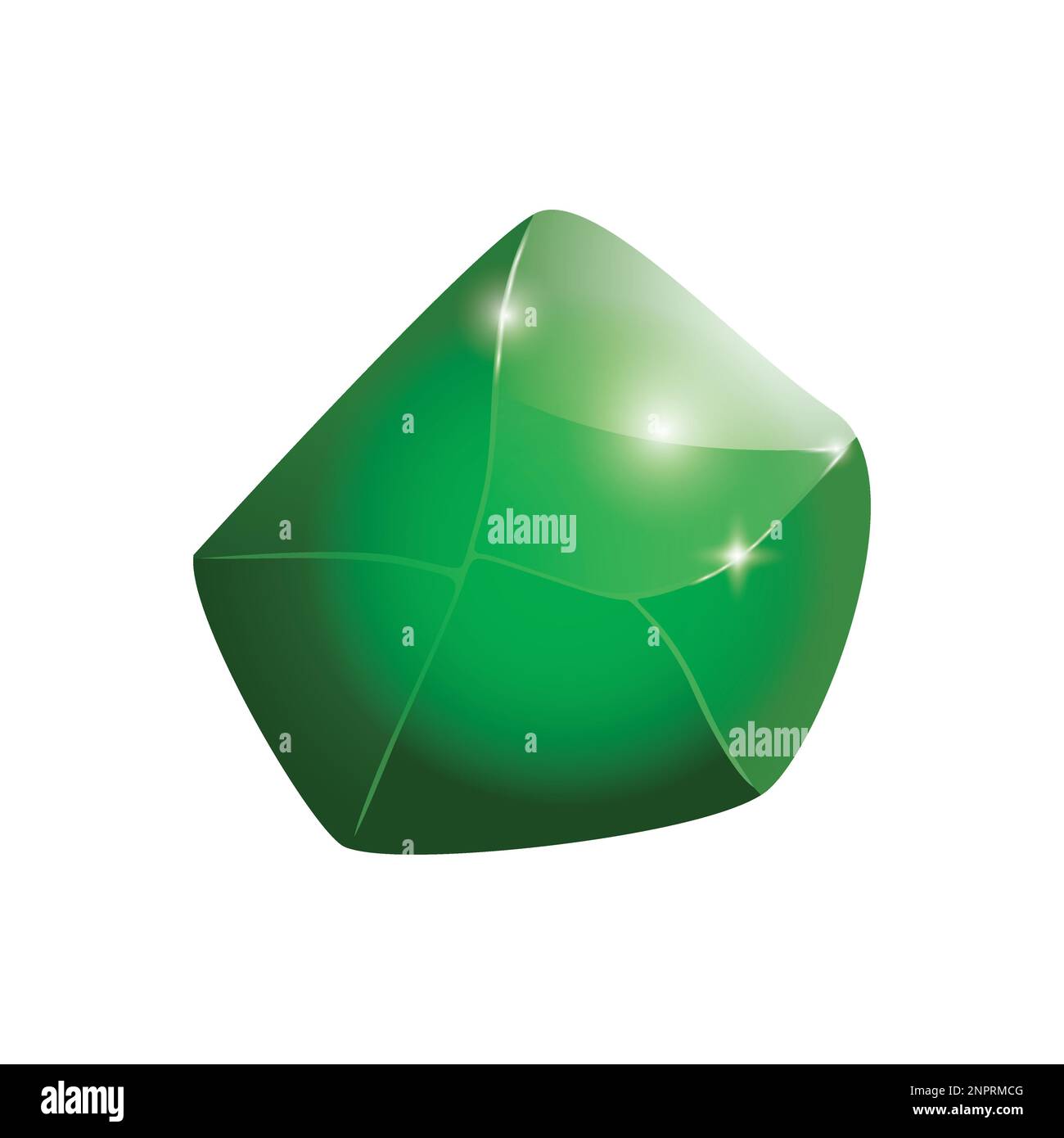 Crystal and natural mineral. Cartoon Magic Gemstone. Game asset. vector ...