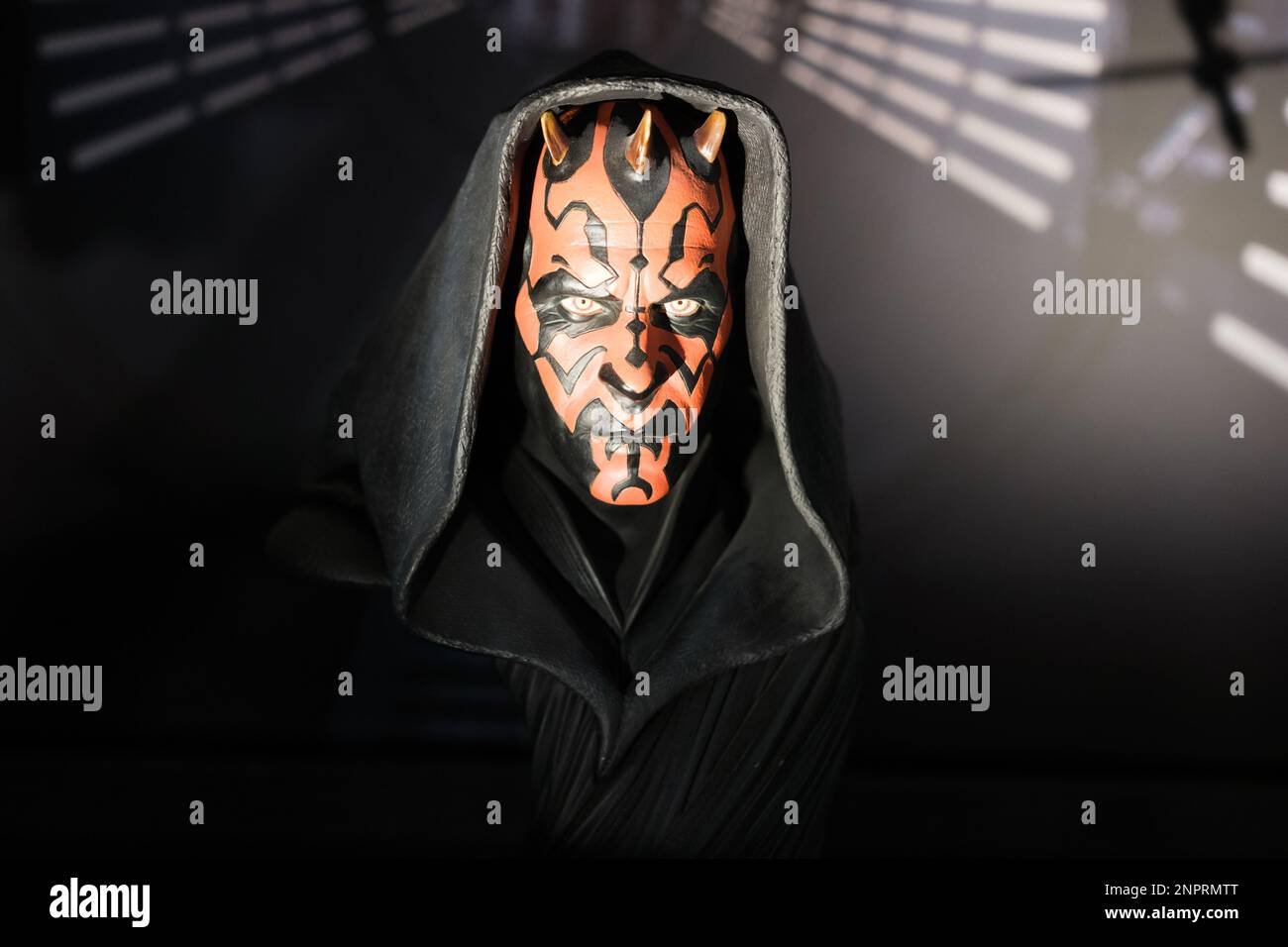 Madrid, Spain. 25th Feb, 2023. A figure of the character Darth Maul ...