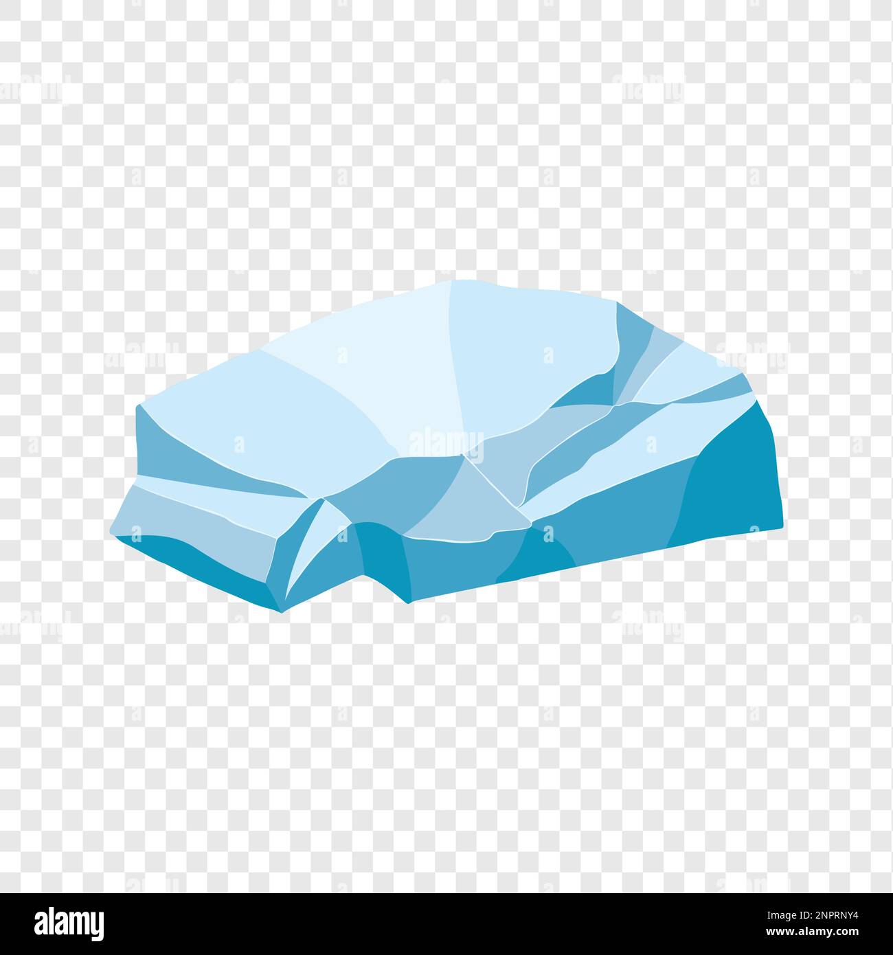 Ice rock boulder. Natural shape stone. vector illustration Stock Vector ...