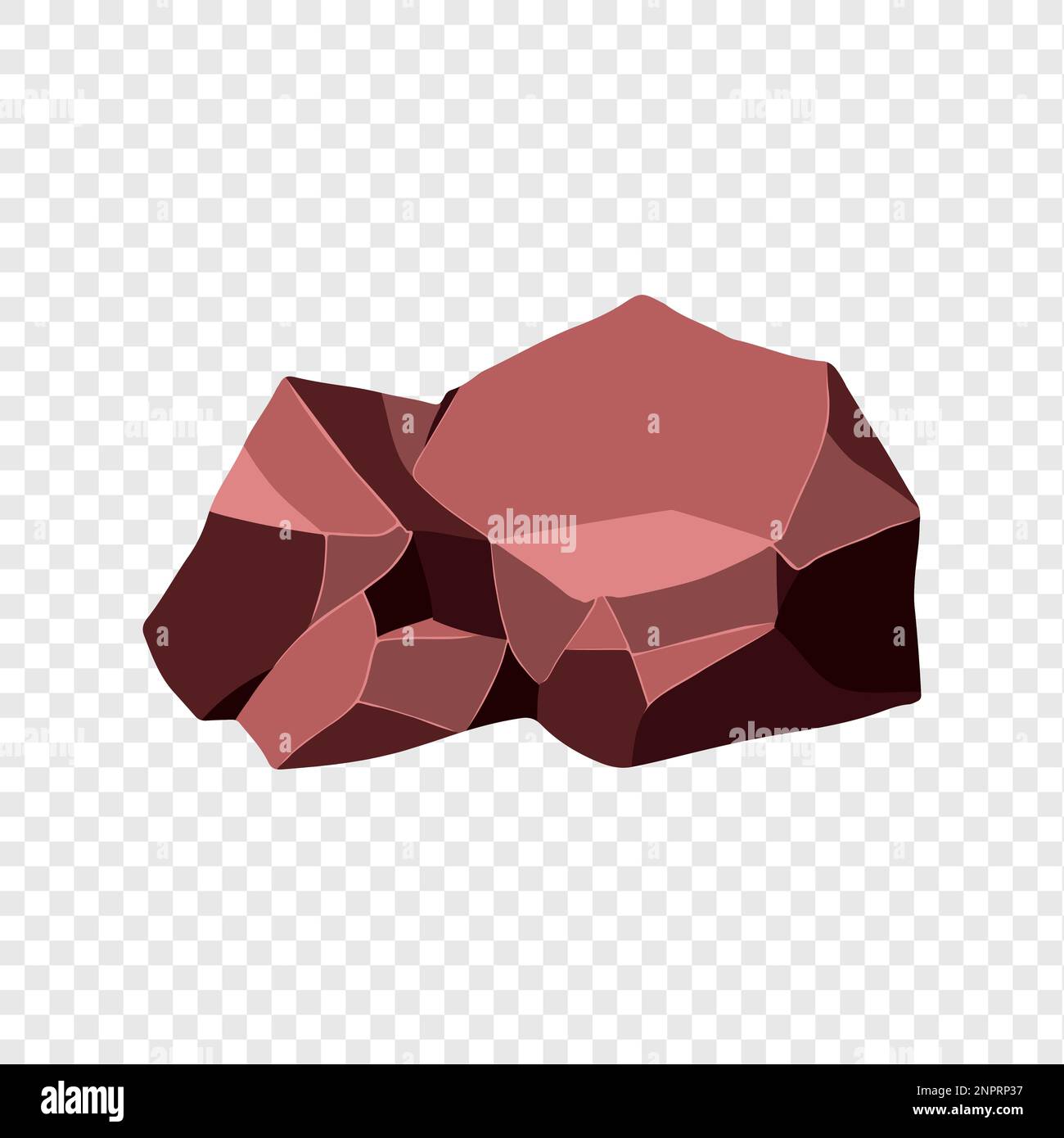 Ore rock boulder. Natural shape stone. vector illustration Stock Vector ...