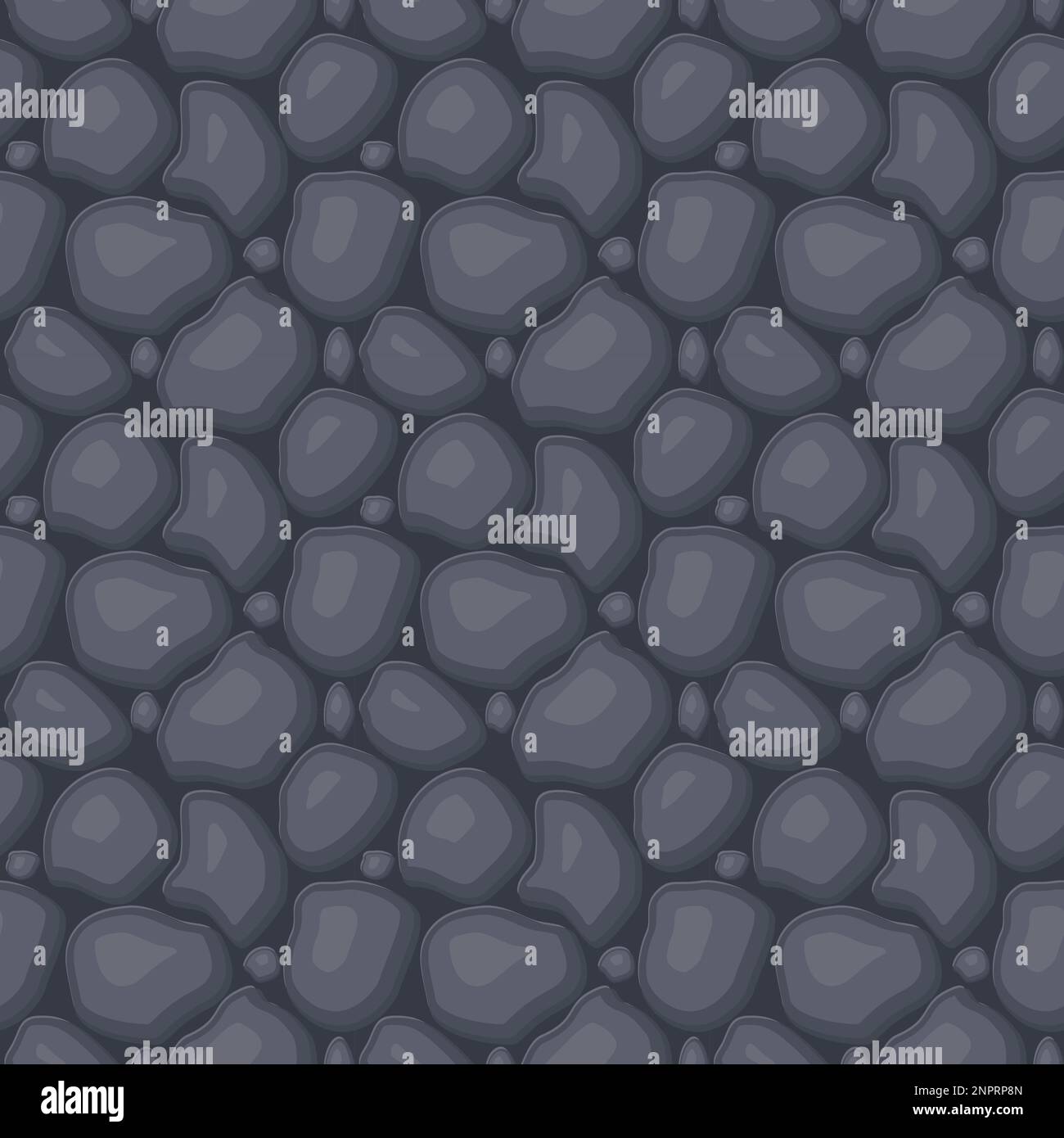 Cartoon game texture, rocks, dirt and ground surface seamless pattern ...