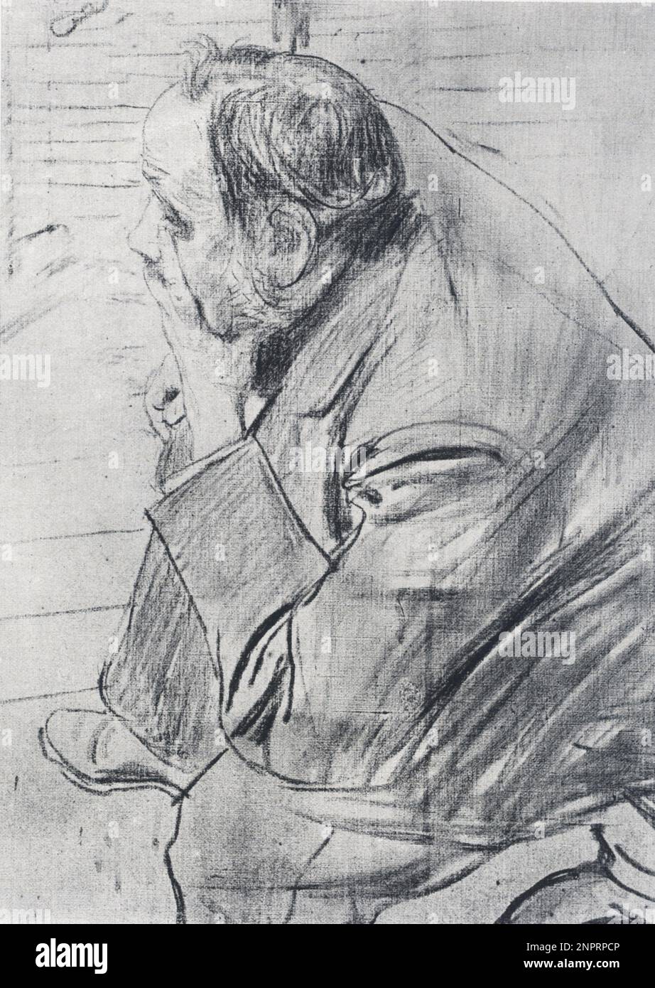 The french celebrated painter EDGAR DEGAS portrayed in Paris by italian ...