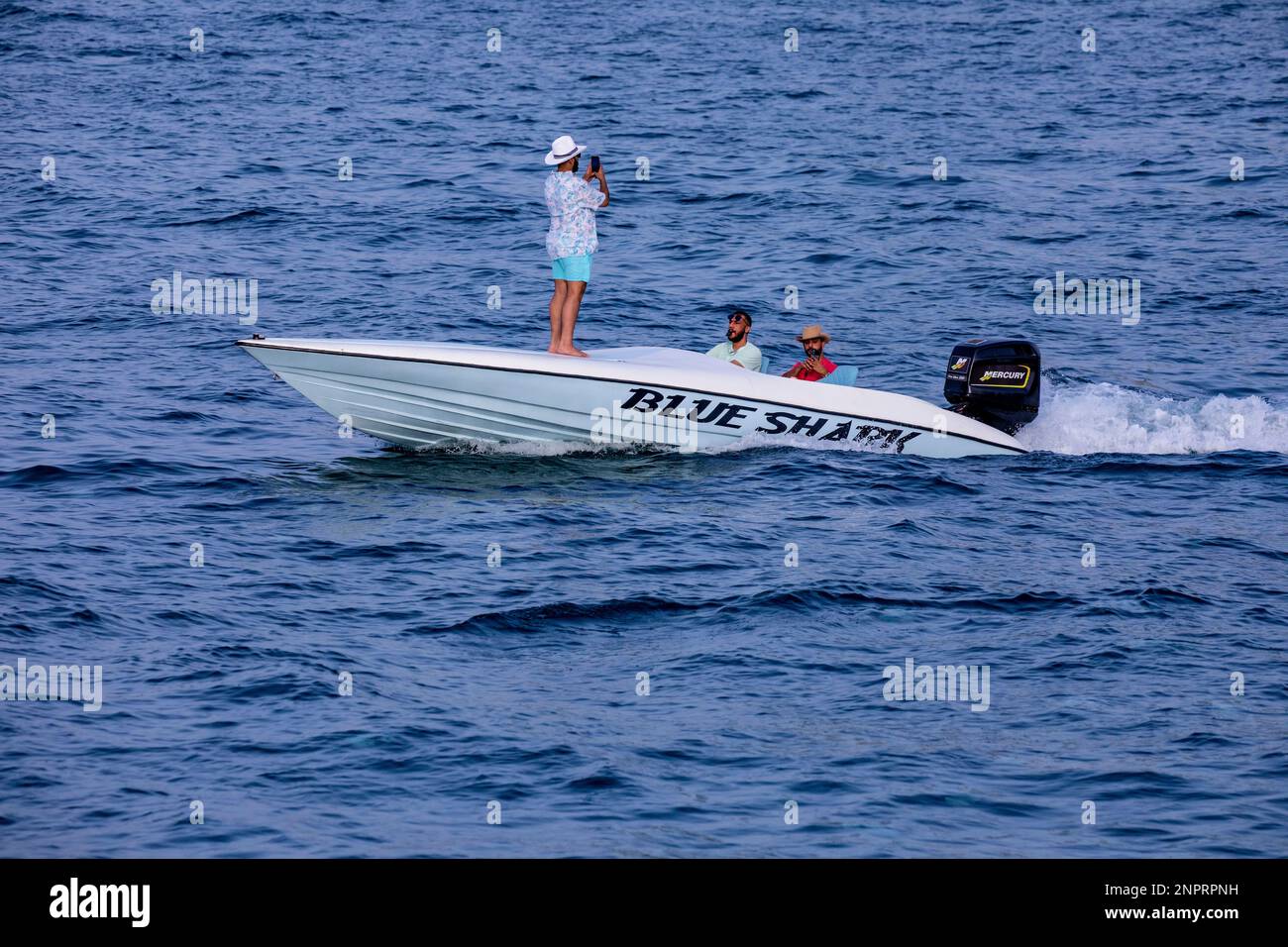 Beautiful view of sea activities for tourists in Persian Gulf. Manama ...