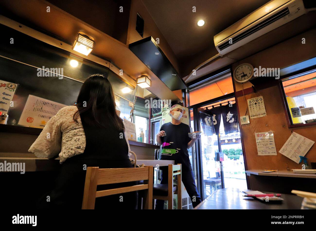Yakitori restaurant Torisho is pictured in Tokyo on July 21, 2020. The ...