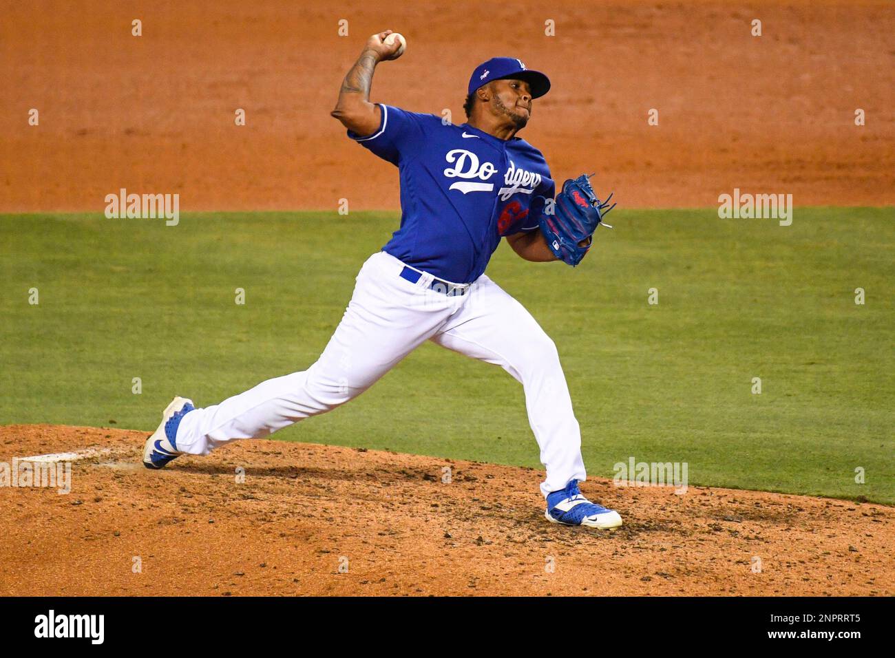 LOS ANGELES, CA - JULY 20: Los Angeles Dodgers pitcher Edubray Ramos ...