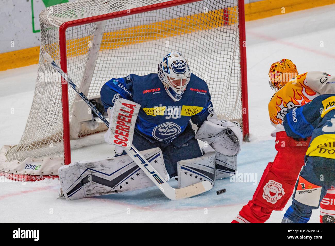Lausanne, Switzerland. 02nd June, 2023. Janne Juvonen (goalie) of HC ...
