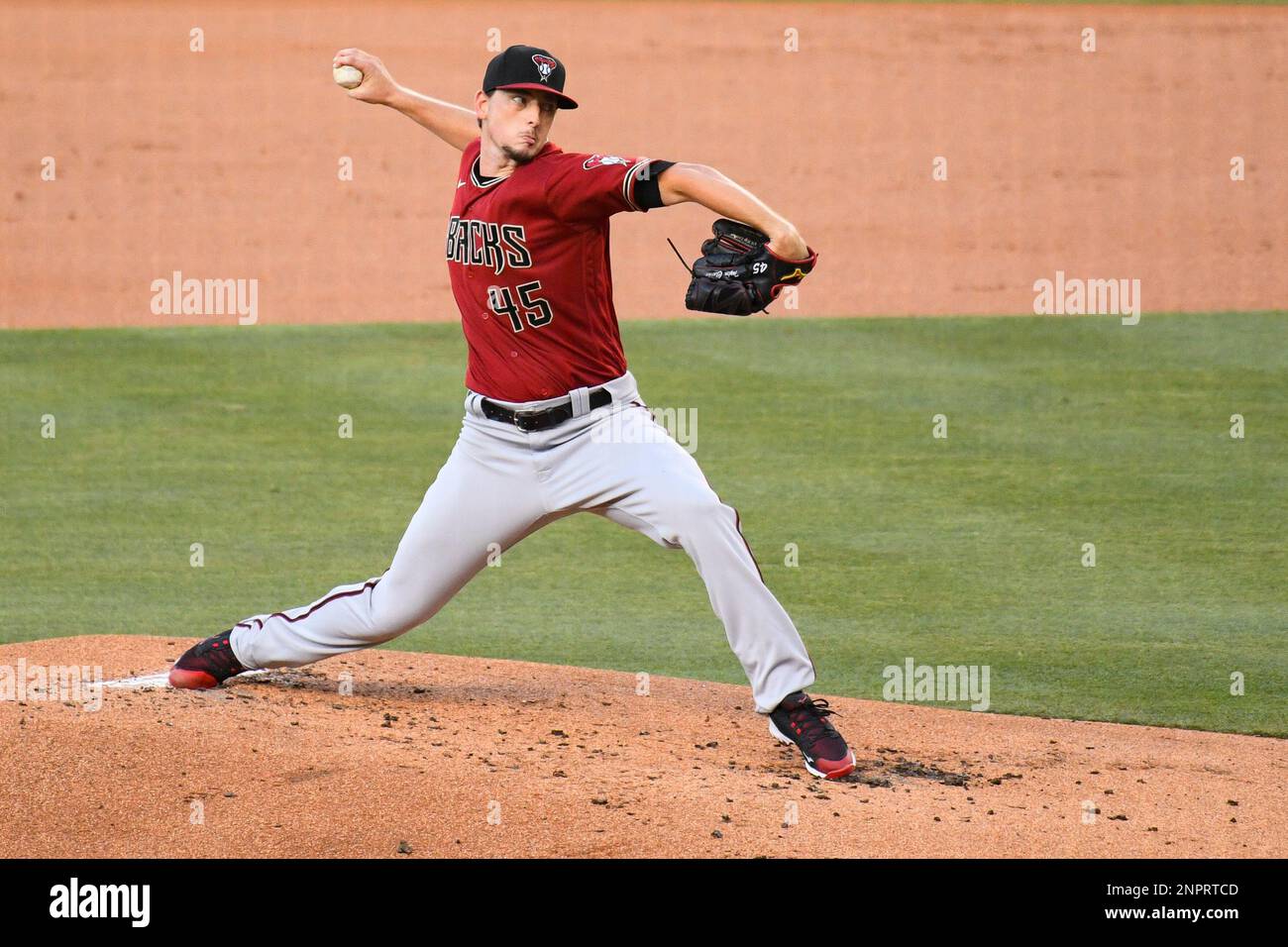LOS ANGELES, CA - JULY 20: Arizona Diamondbacks pitcher Taylor Clarke ...