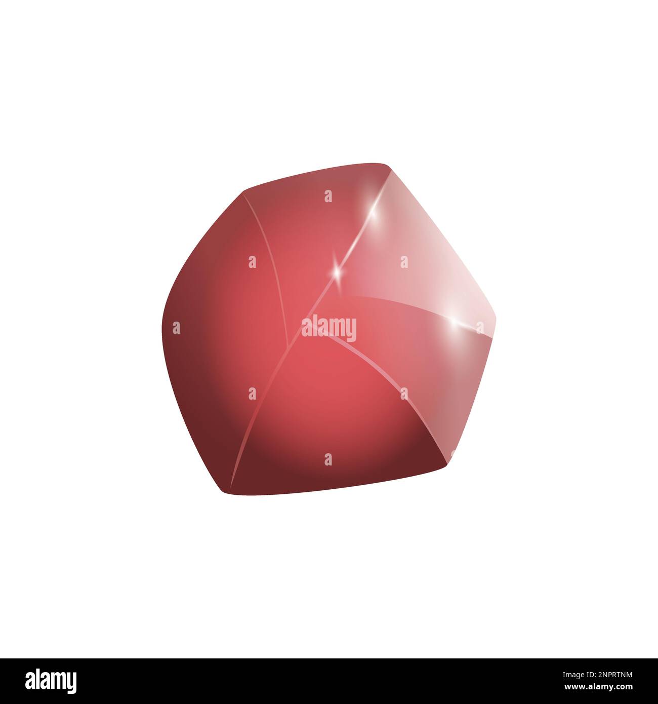 Crystal and natural mineral. Cartoon Magic Gemstone. Game asset. vector ...