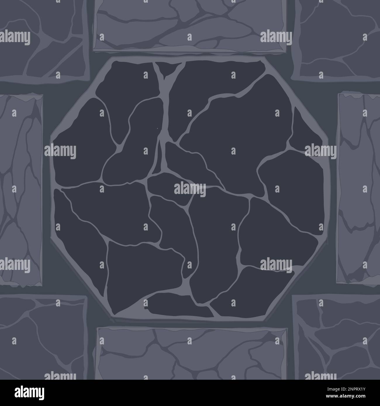 Cartoon game texture, rocks and ground surface seamless pattern. Game ...