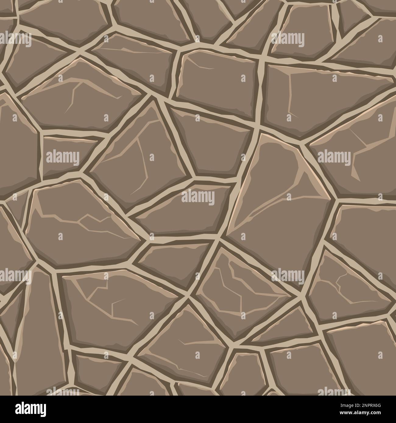 Cartoon game texture, rocks, dirt and ground surface seamless pattern ...