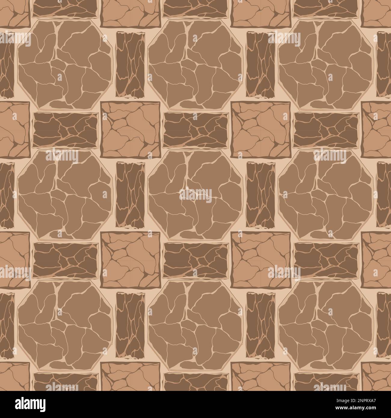 Cartoon game texture, rocks and ground surface seamless pattern. Game ...