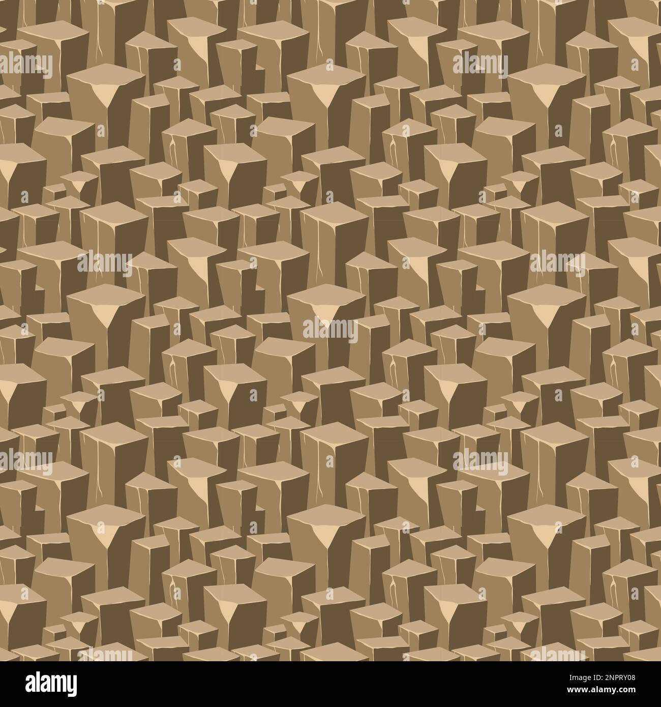 Cartoon game texture, rocks, dirt and ground surface seamless pattern ...
