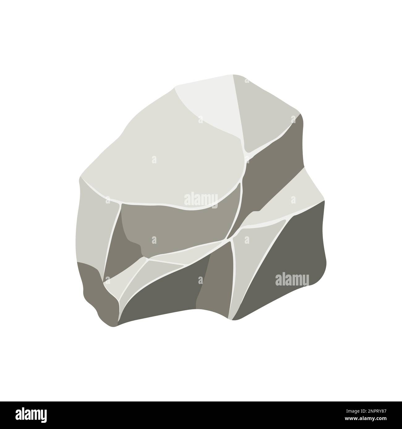 Rock boulder. Natural shape stone. vector illustration Stock Vector ...