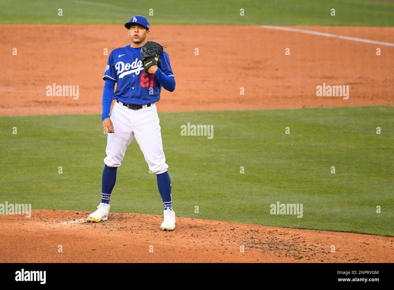 LOS ANGELES, CA - JULY 16: Los Angeles Dodgers pitcher Gerardo Carrillo ...