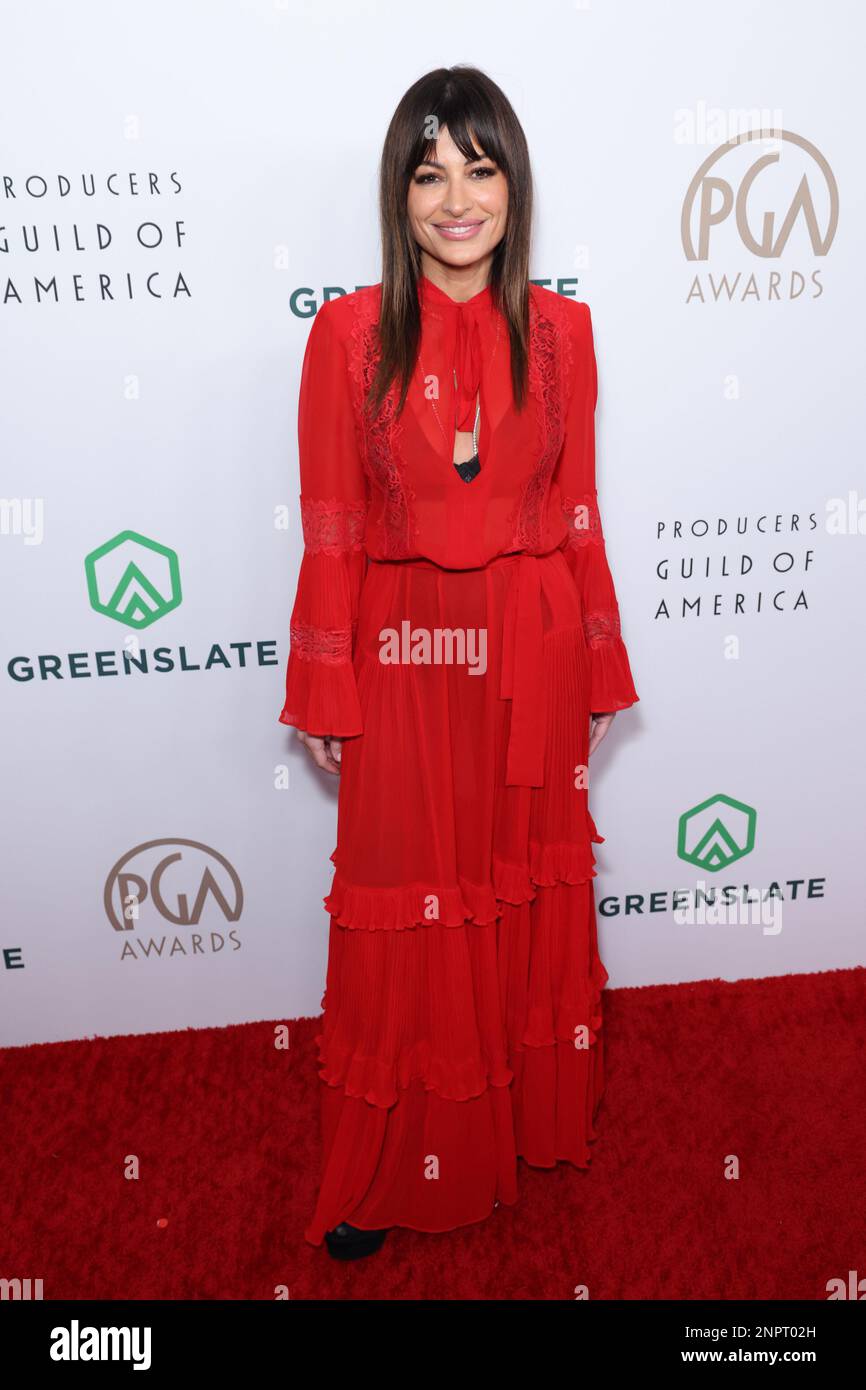 Victoria Bousis attends the 2023 Producers Guild Awards at The Beverly ...