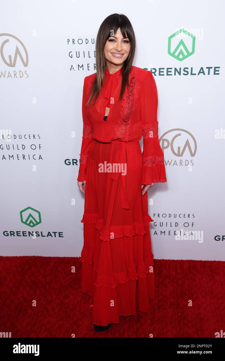 Victoria Bousis attends the 2023 Producers Guild Awards at The Beverly ...