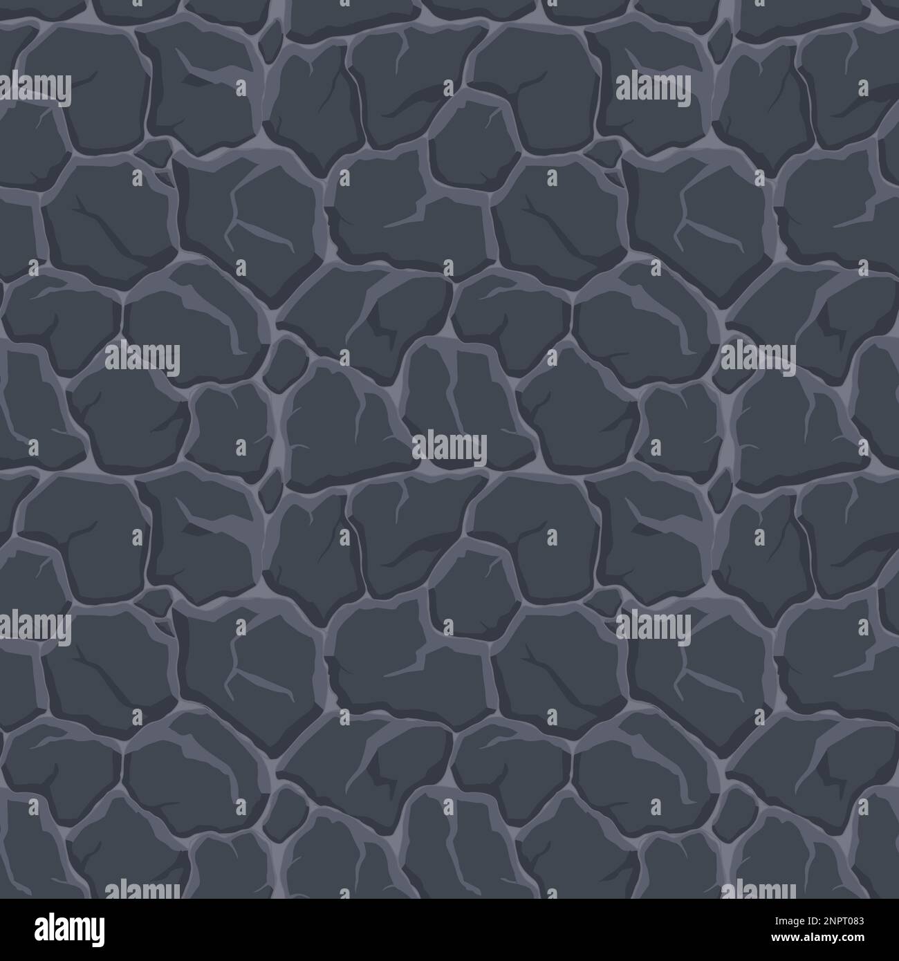 Cartoon game texture, rocks, dirt and ground surface seamless pattern ...