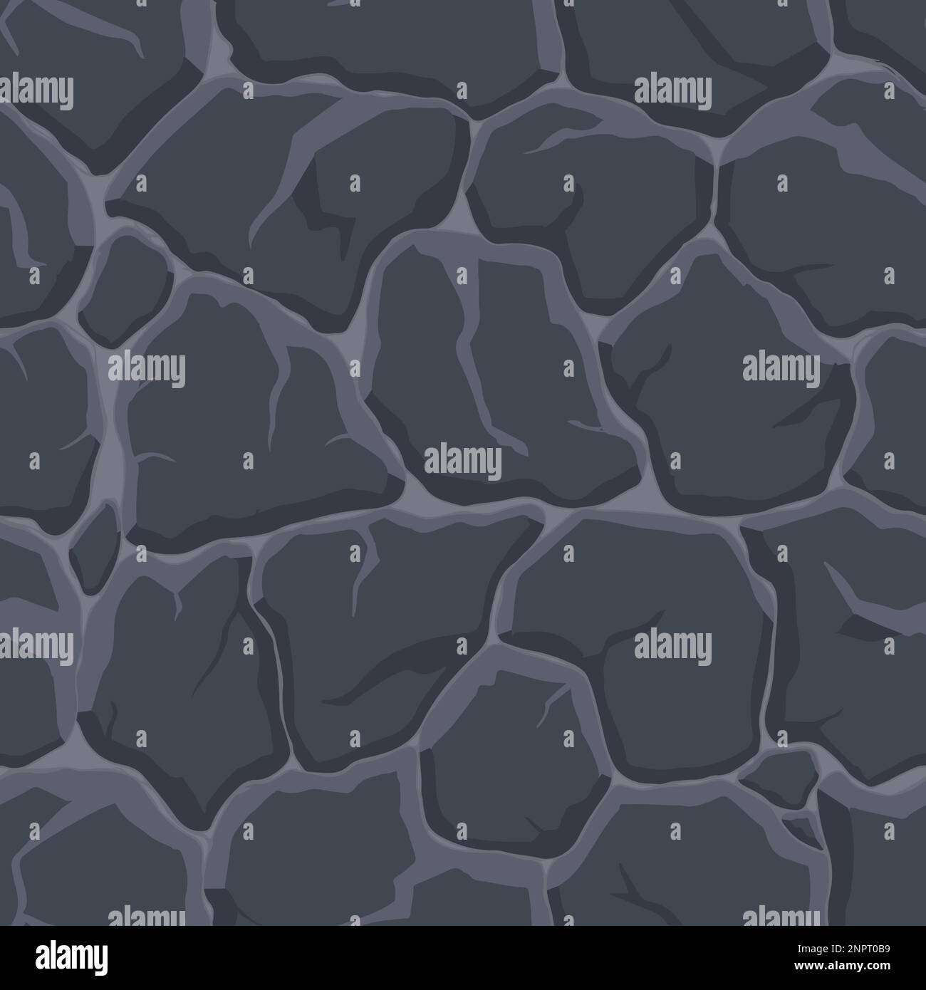 Cartoon game texture, rocks, dirt and ground surface seamless pattern ...