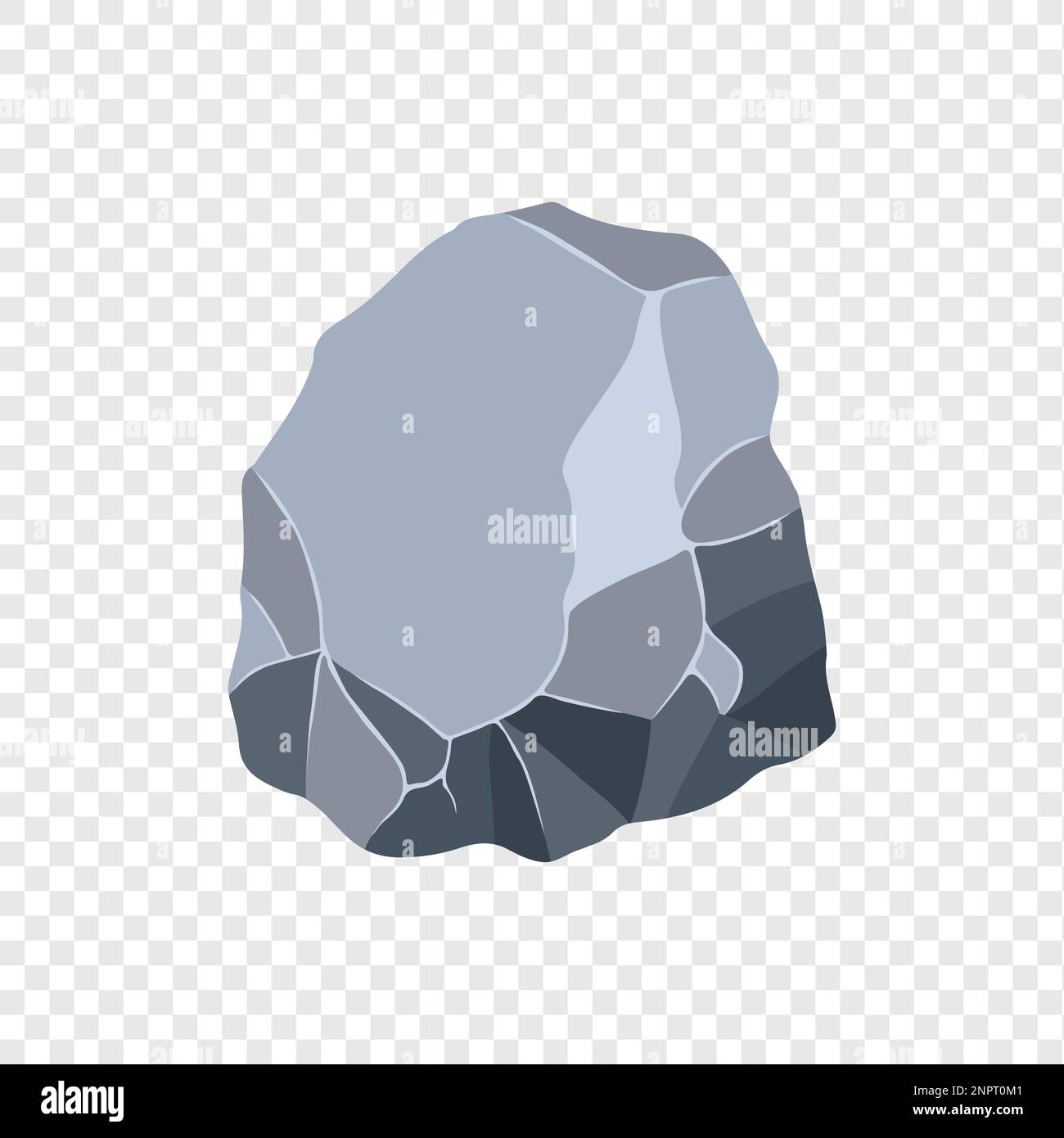 Rock boulder. Natural shape stone. vector illustration Stock Vector ...